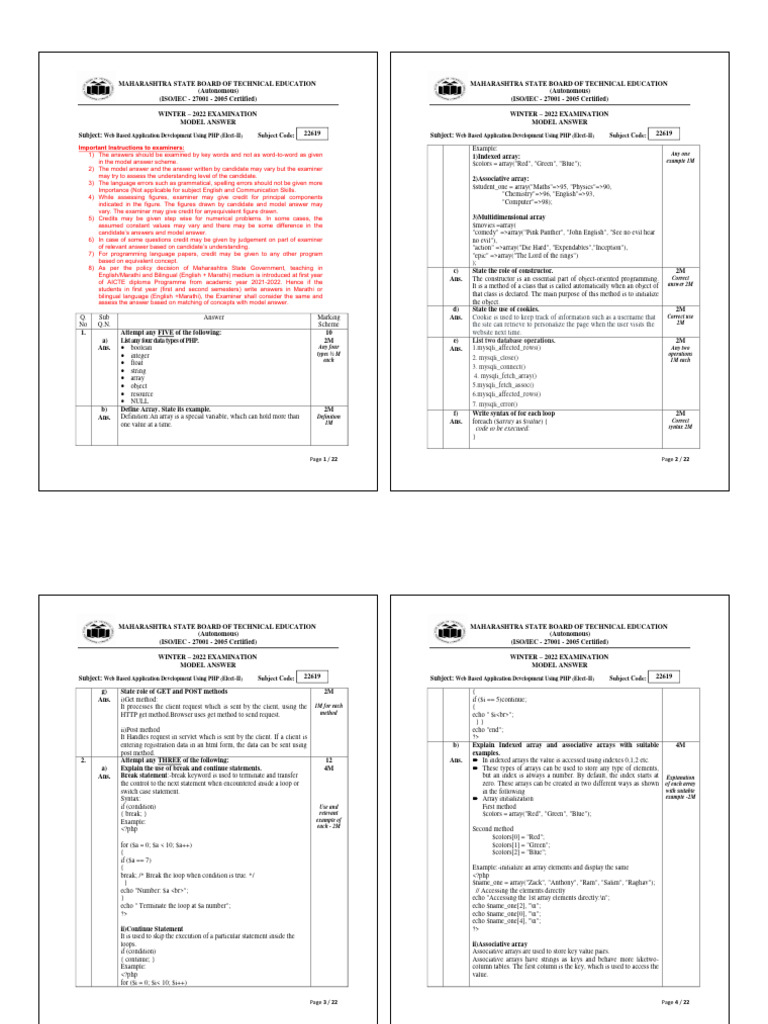 W-22 WBP_22619 (2 Files Merged) | PDF | Php | Class (Computer Programming)