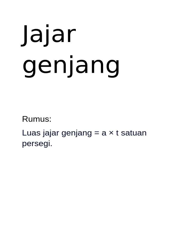 Rumus dan Pengertian Jajar Genjang | PDF