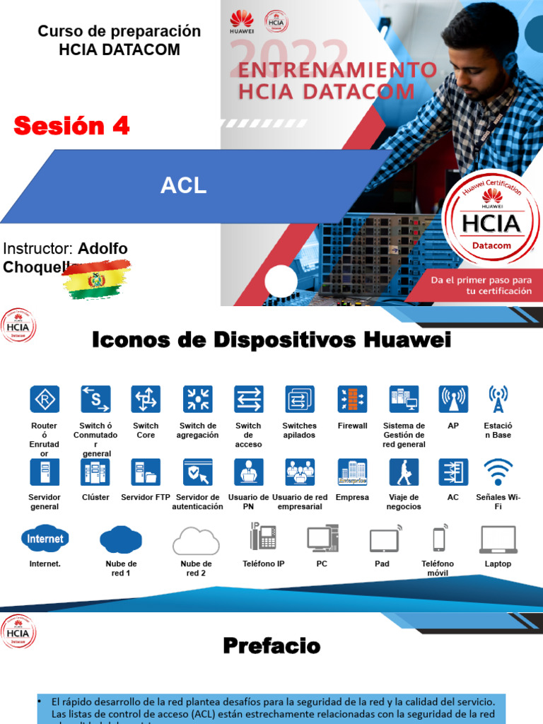 Sesión 4 Presentación ACL | PDF | Enrutador (Computación) | Red de computadoras
