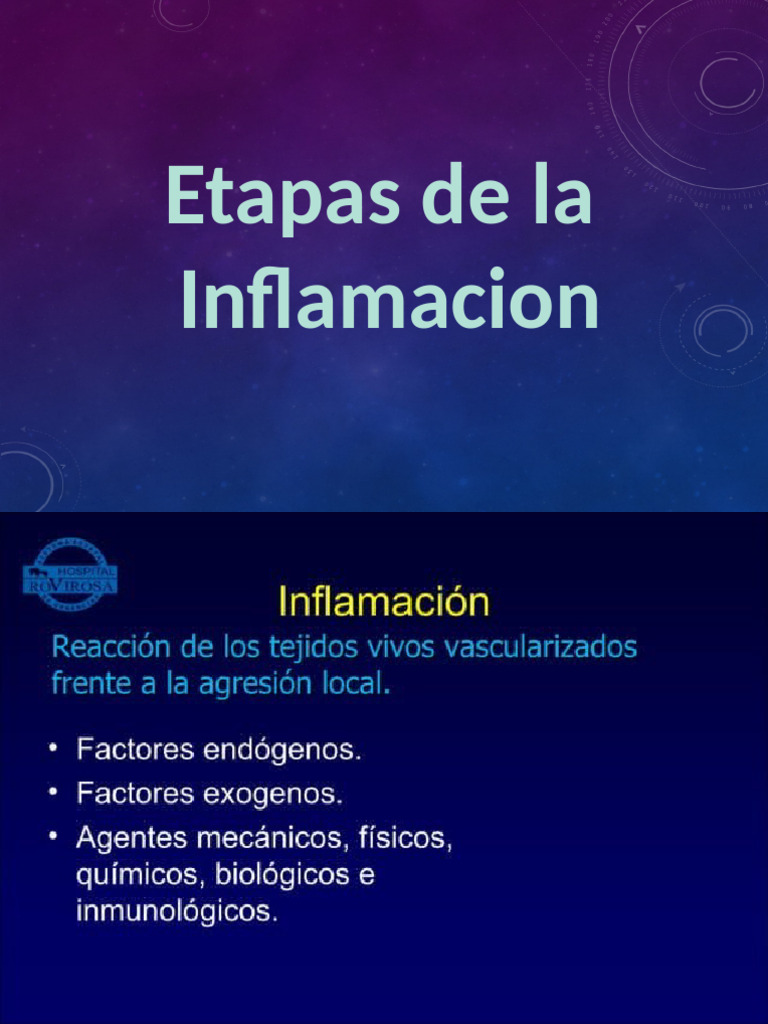 Etapas de la Inflamación | PDF