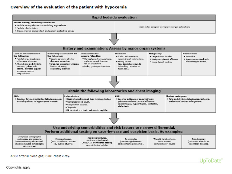 Overview of The Evaluation of The Patient With Hypoxemia | PDF