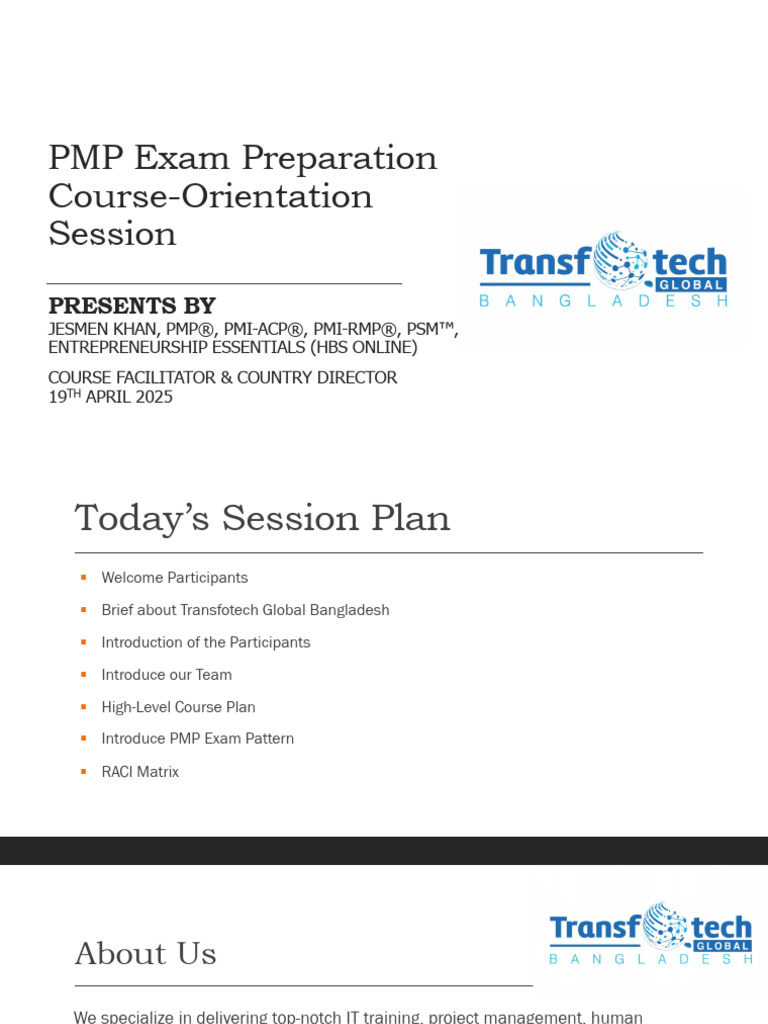 PMP Exam Pattern and Preparation 2025 | PDF | Project Management ...
