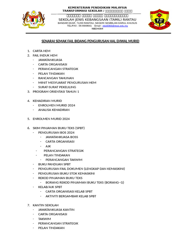 SENARAI FILE HEM | PDF