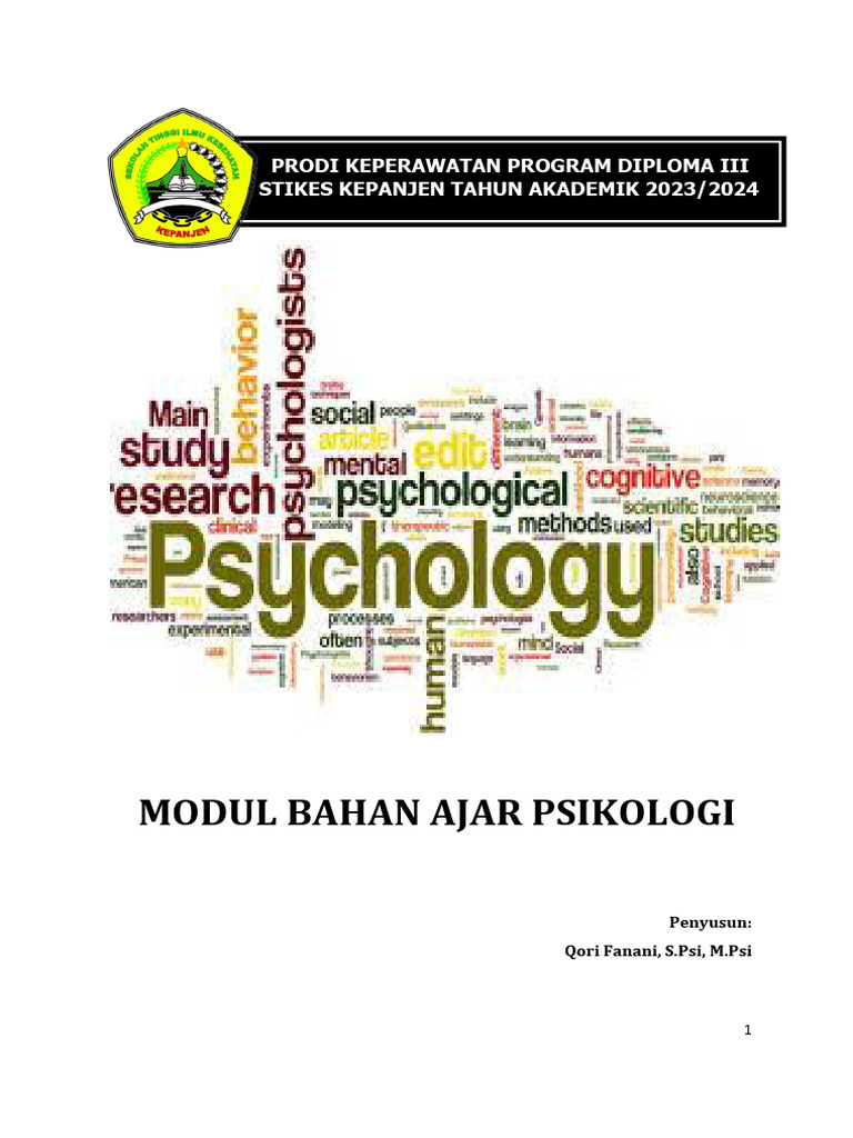 Modul Psikologi - d3 Kep - 2023 | PDF