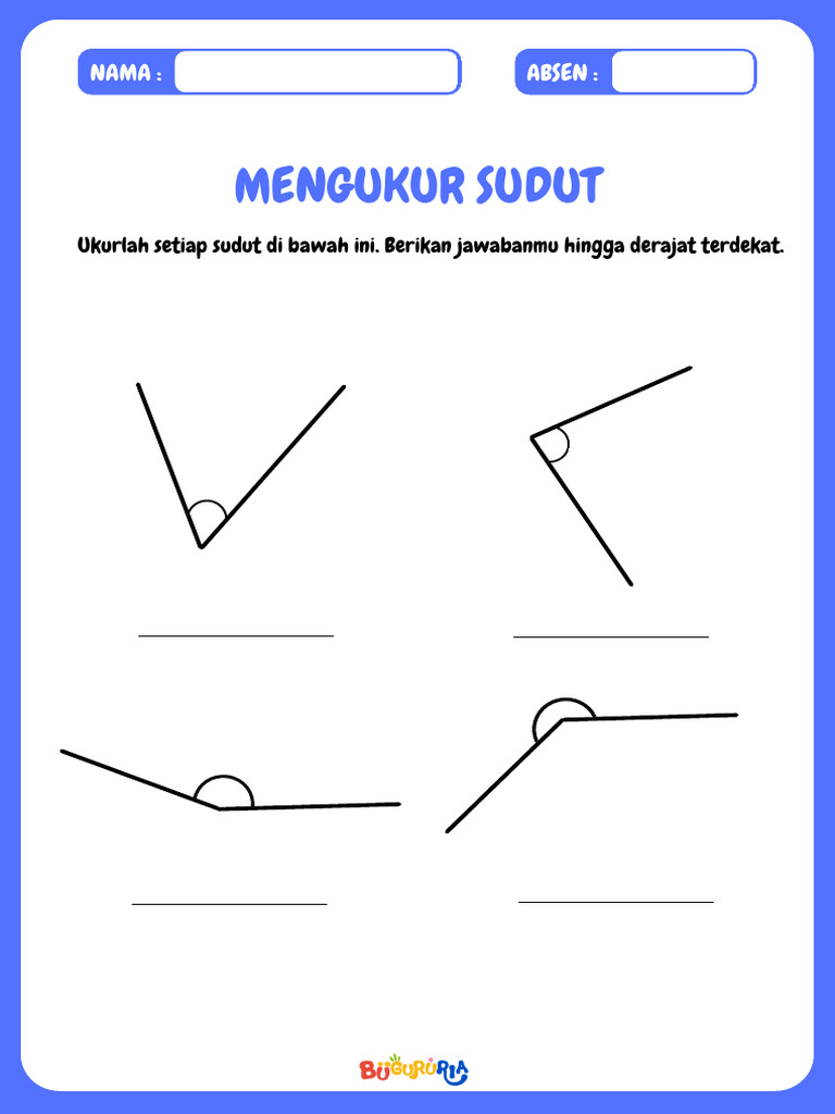 LKPD Mengukur Sudut Dengan Busur Derajat | PDF