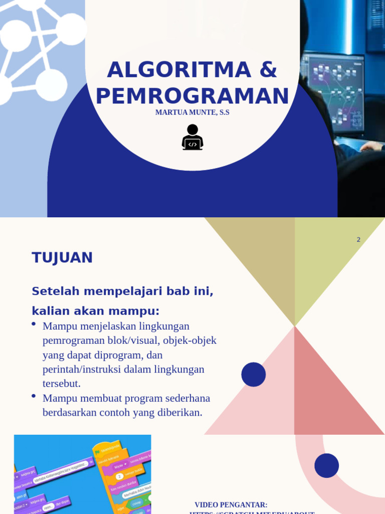 Algoritma dan Pemrograman Visual Scratch | PDF