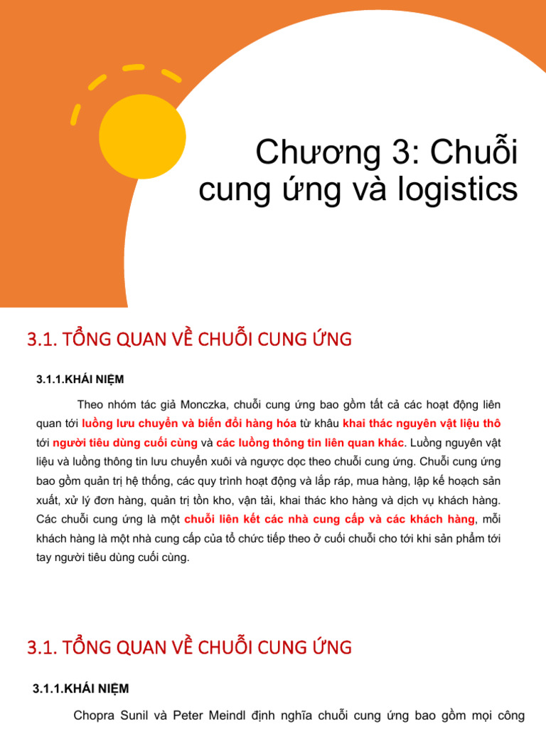 T NG Quan Logistics Chương 3 | PDF