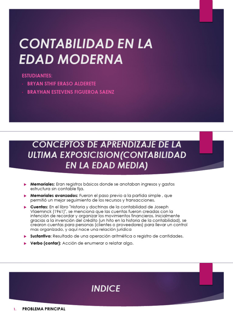 Origen de La Contabilidad Moderna v2 | PDF | Contabilidad