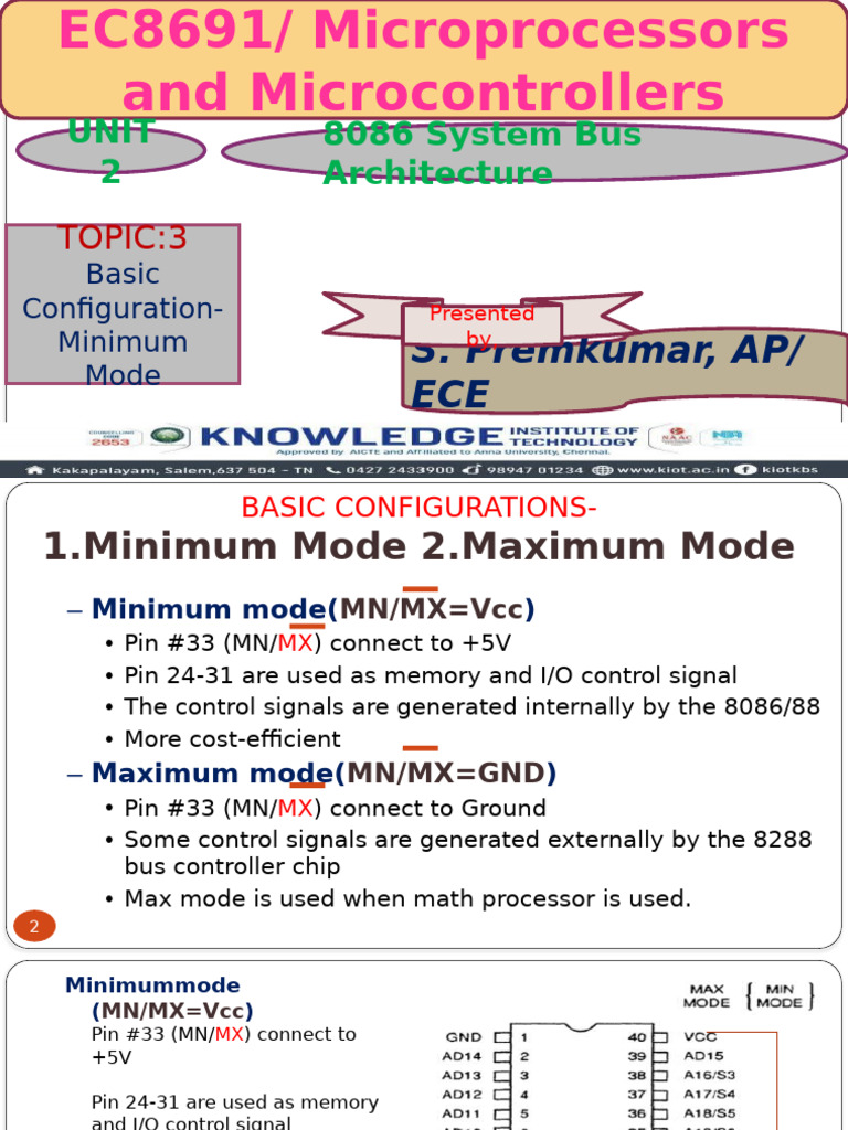 Basic Configurations - Minimum Mode | PDF