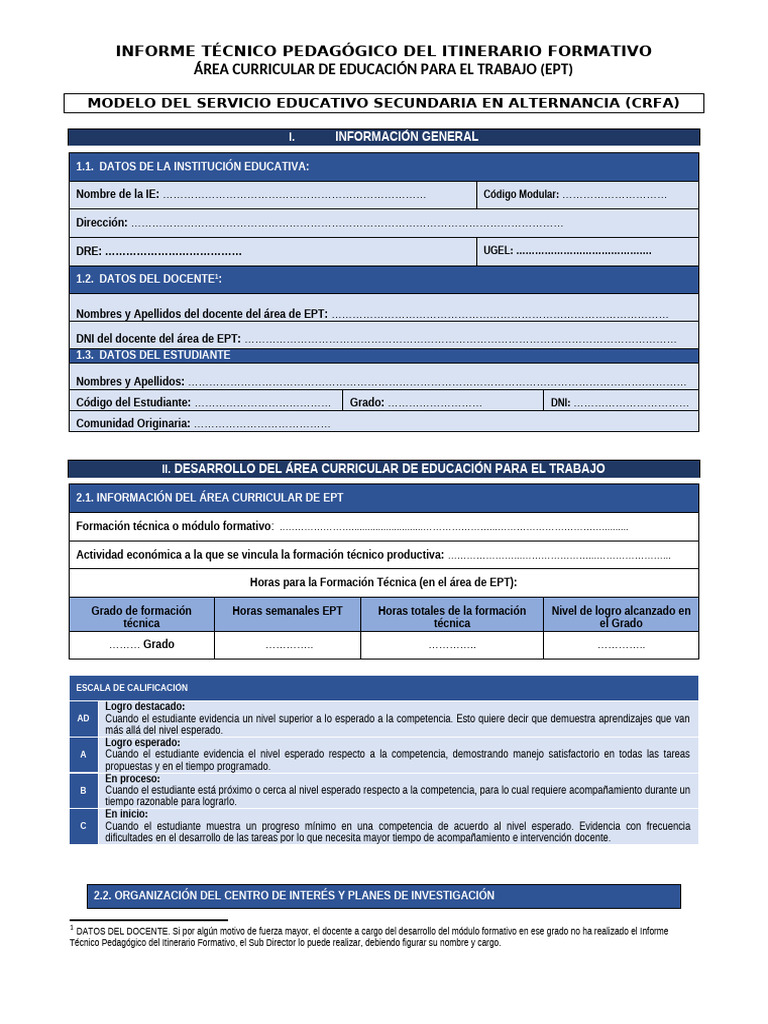 Formato de Itp S Alternancia | PDF | Maestros | Aprendizaje
