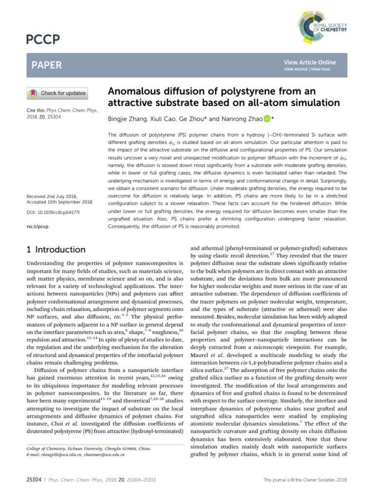 B.Zhang2018 | PDF | Polymers | Force Field (Chemistry)