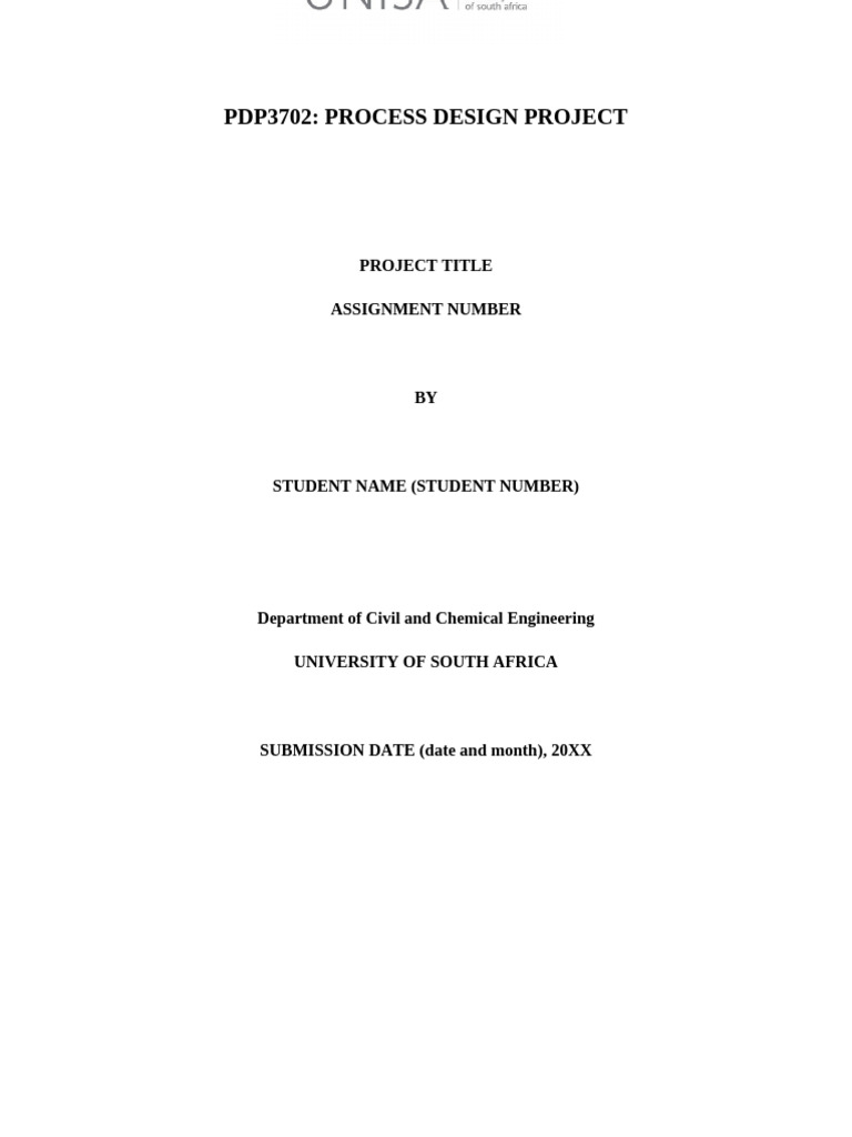 PDP3702 Report Cover Page | PDF | Chemical Reactor | Pump