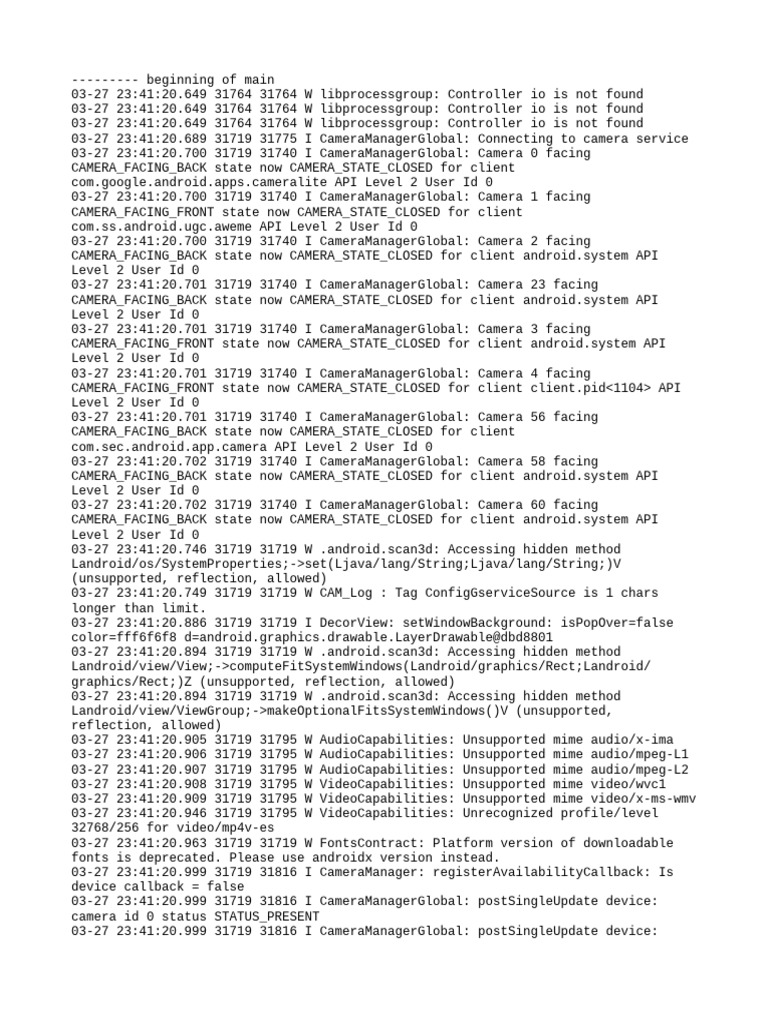 logcat | PDF | Android (Operating System) | Software