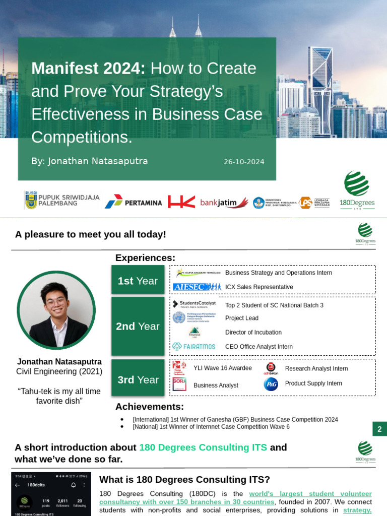Manifest 2024 Deck 180DC - pptx-INGGRIS | PDF | Swot Analysis | Business