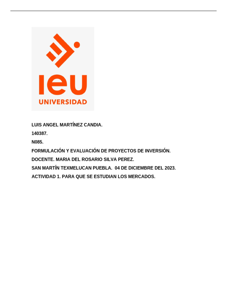 Actividad_1._FORMULACI__N_Y_EVALUACI__N_DE_PROYECTOS_DE_INVERSI__N..docx | PDF | Mercado ...