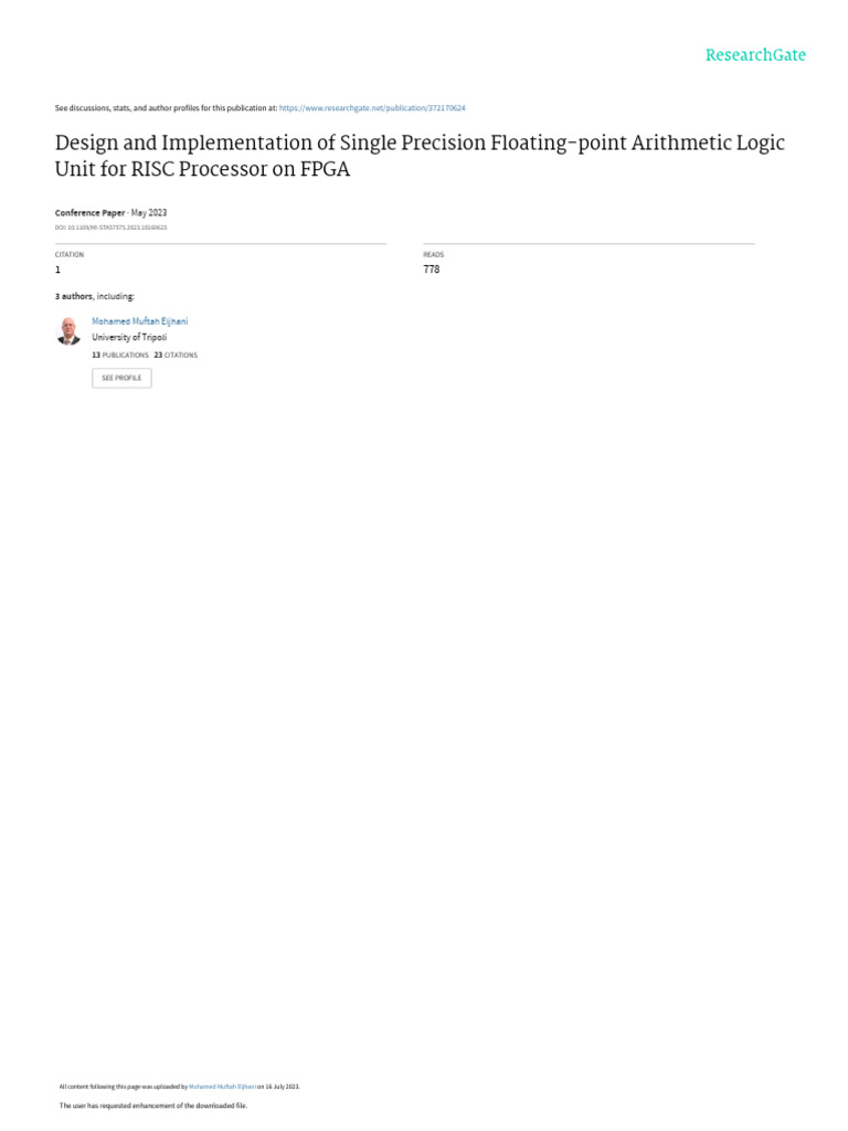 Design and Implementation of Single ...