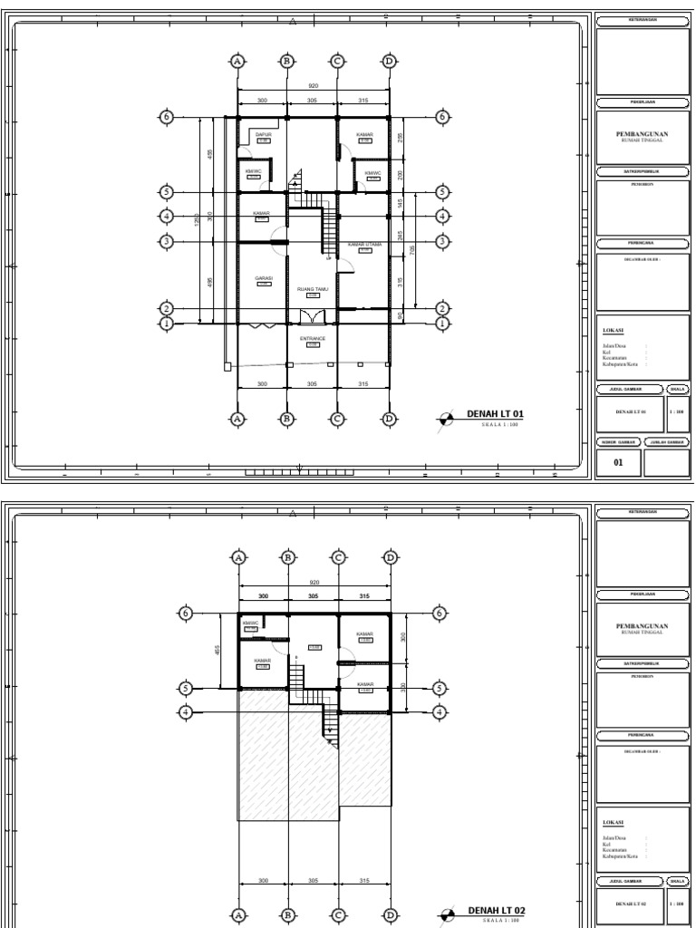 DENAH RUMAH TINGGAL | PDF