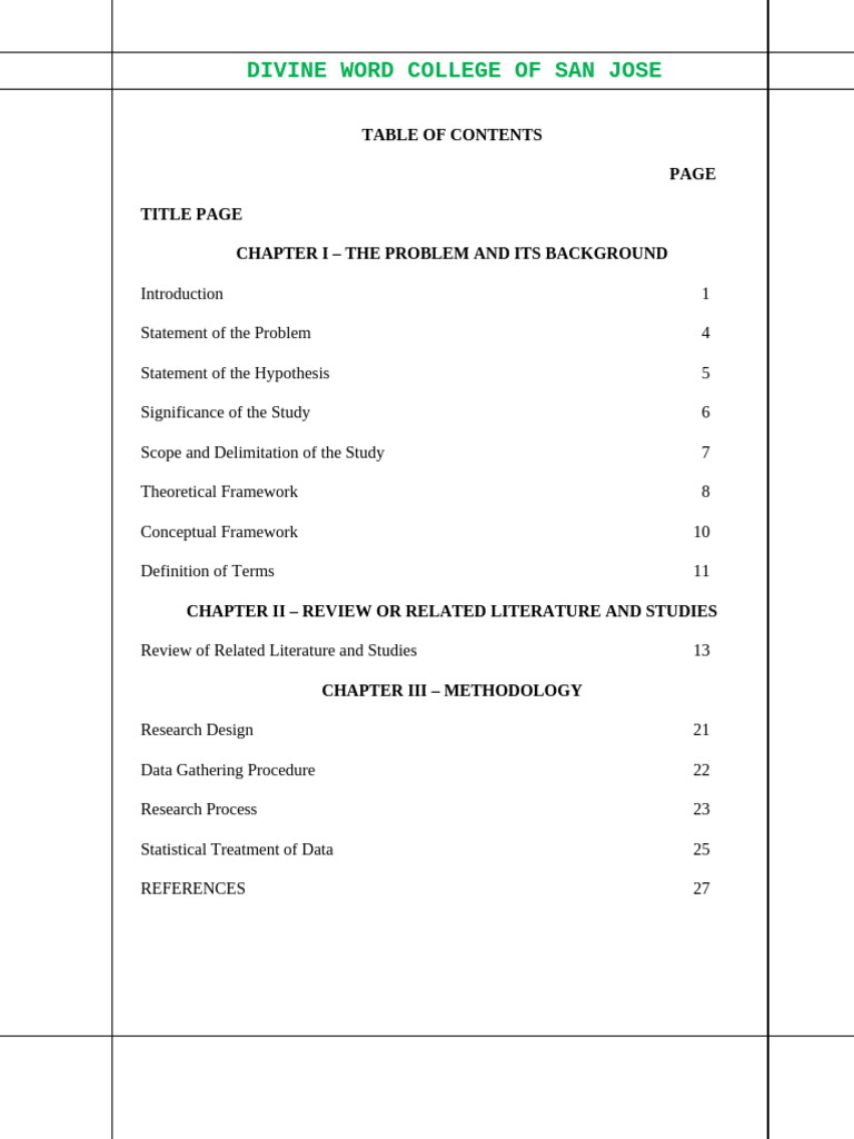 Format For Title | PDF