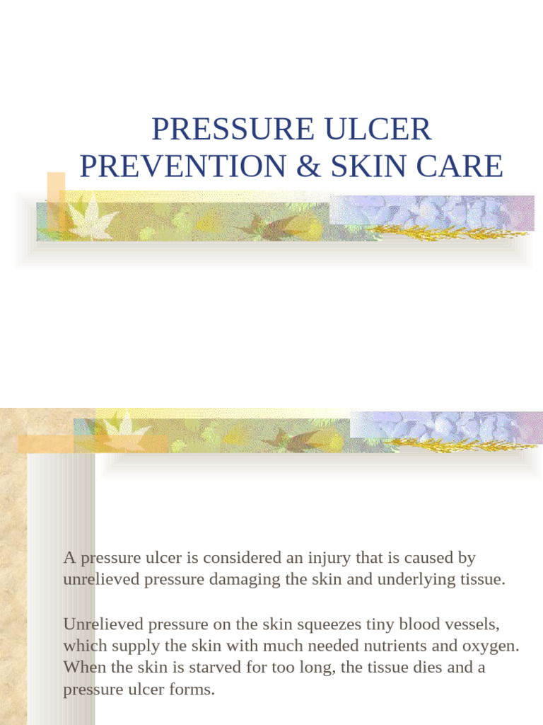 Pressure Ulcer Prevention & Care Guide | PDF | Medical Specialties ...