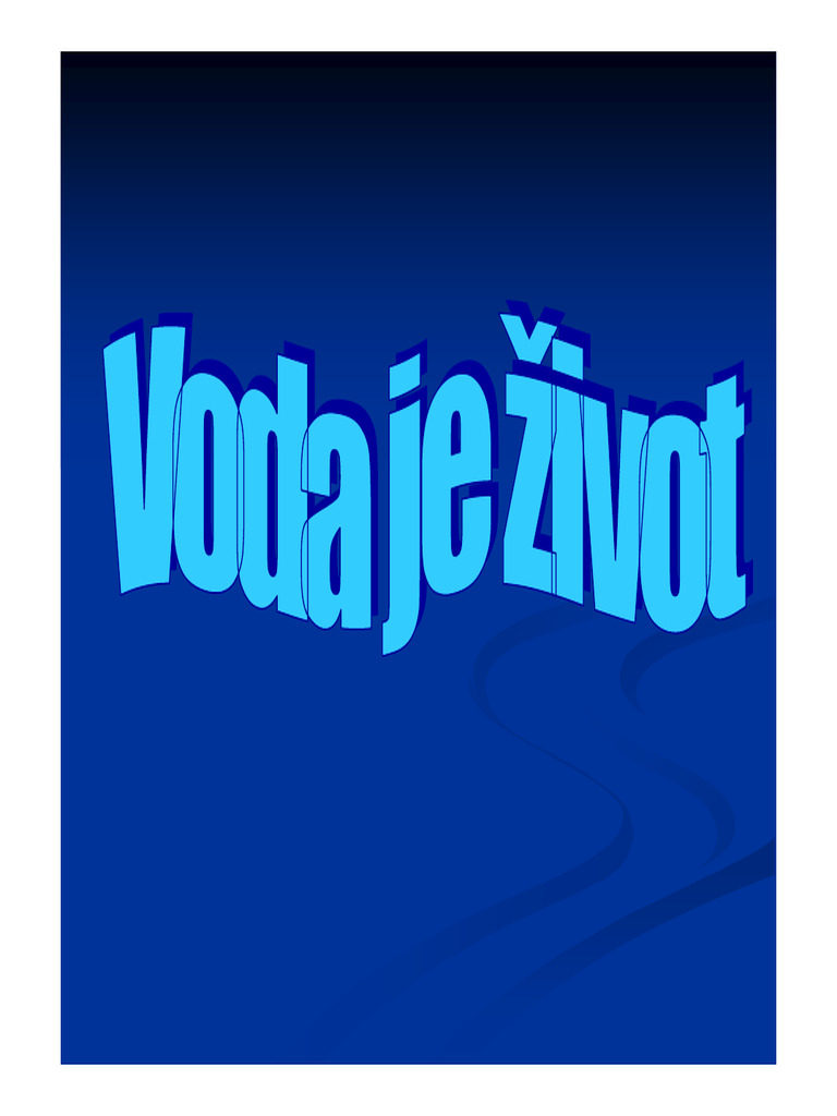 Prezentace Voda | PDF