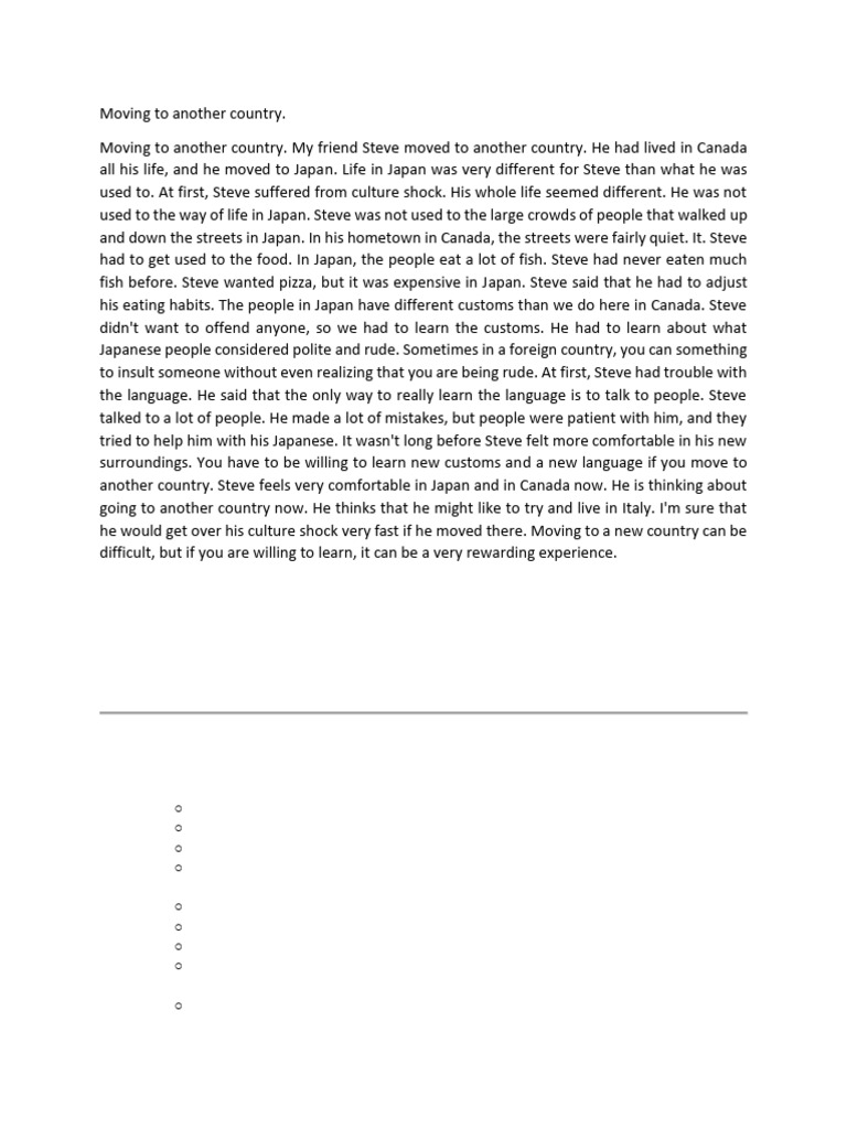 Adapting to Life in Japan: Steve's Journey | PDF