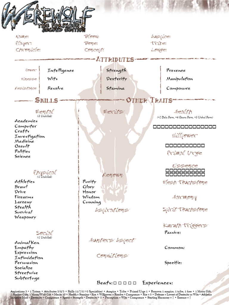 WTF 2ndED Unofficial 5-Page Interactive | PDF