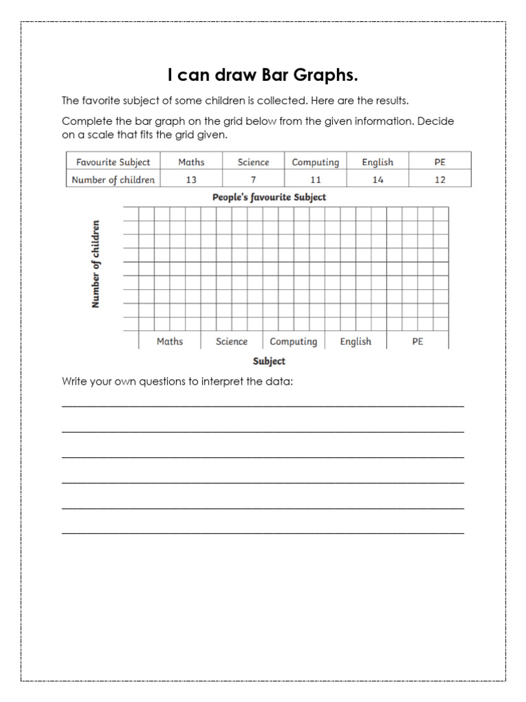 Data Bar Graphs | PDF