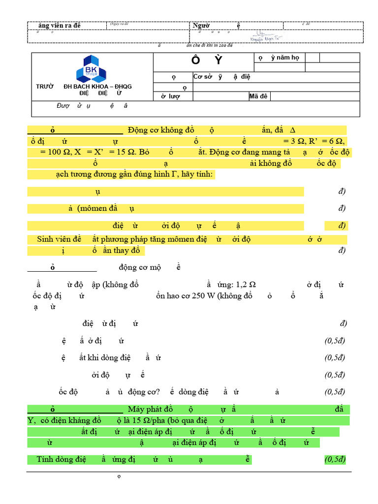 Dethi CSKTD Hk202 Đa | PDF