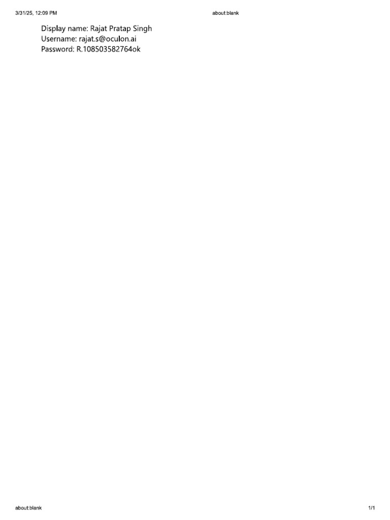 Rajat Default Creds | PDF