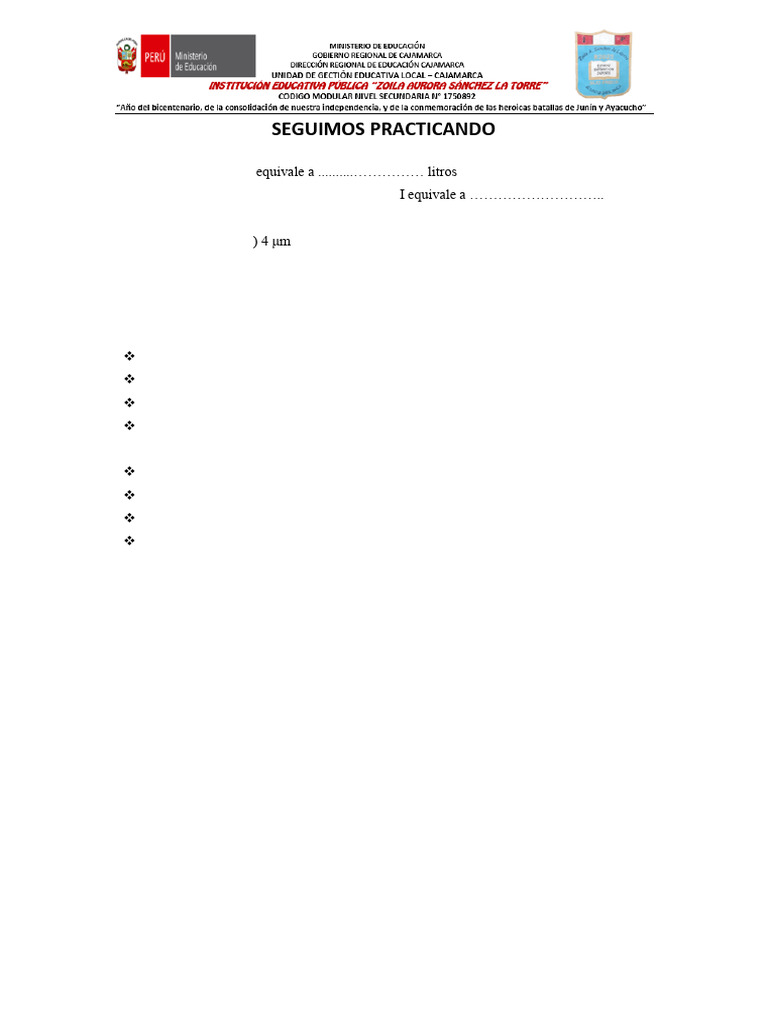 SEGUIMOS PRACTICANDO S | PDF