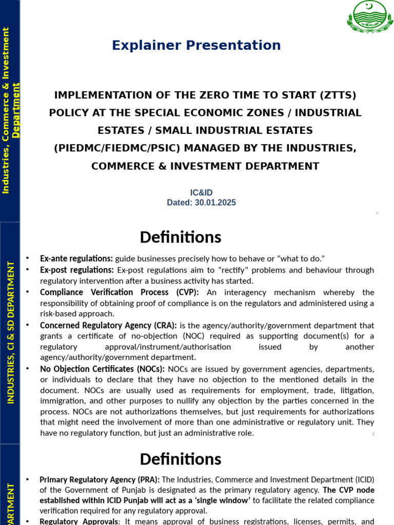 Explainer Presentation ZTTS | PDF | Regulatory Compliance | Capacity Building