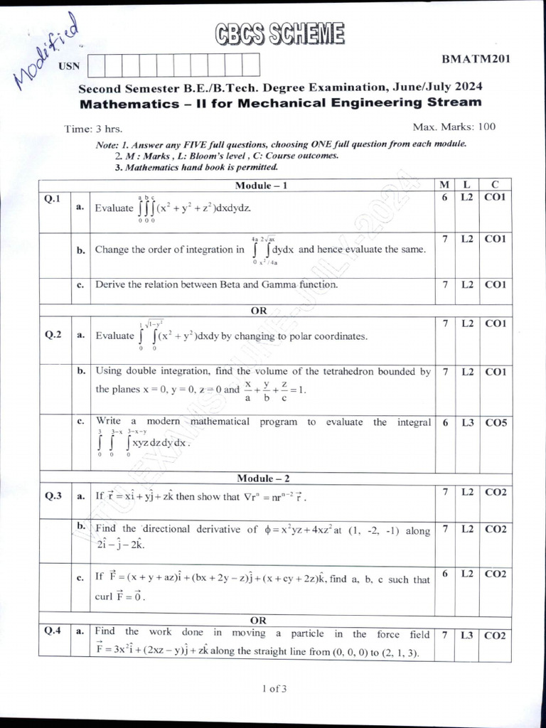 SCH Bmatm201 July 2024 | PDF