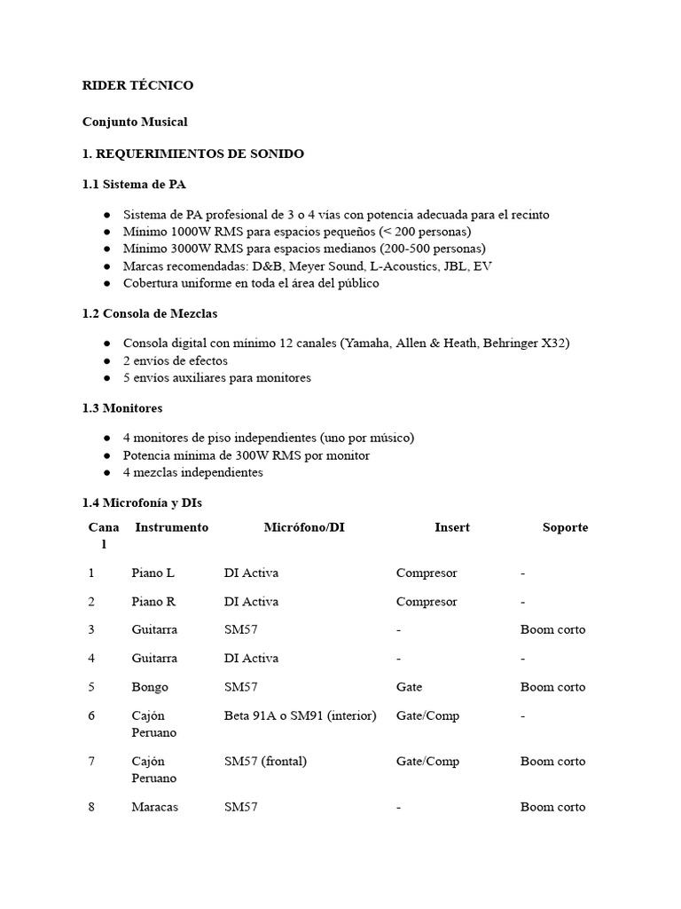 Rider Técnico | PDF