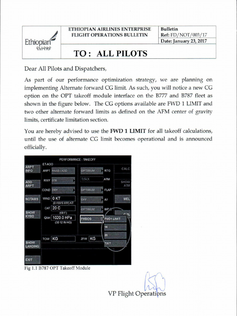 Use of Alternate Forward CG On OPT | PDF