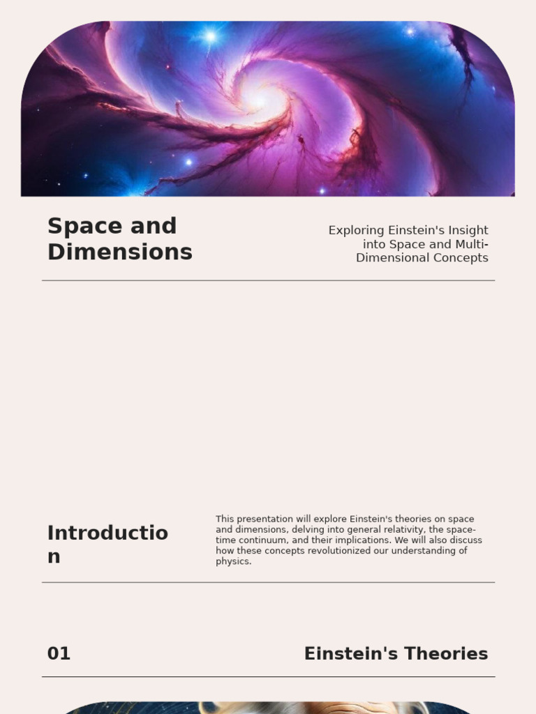 Space and Dimensions | PDF | General Relativity | Physics