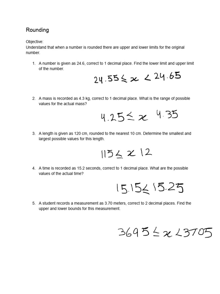 Rounding and Unit Conversions | PDF