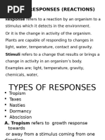 Plant Responses to Environmental Stimuli | PDF | Plants | Biology