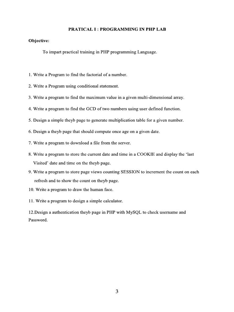PHP Lab | PDF
