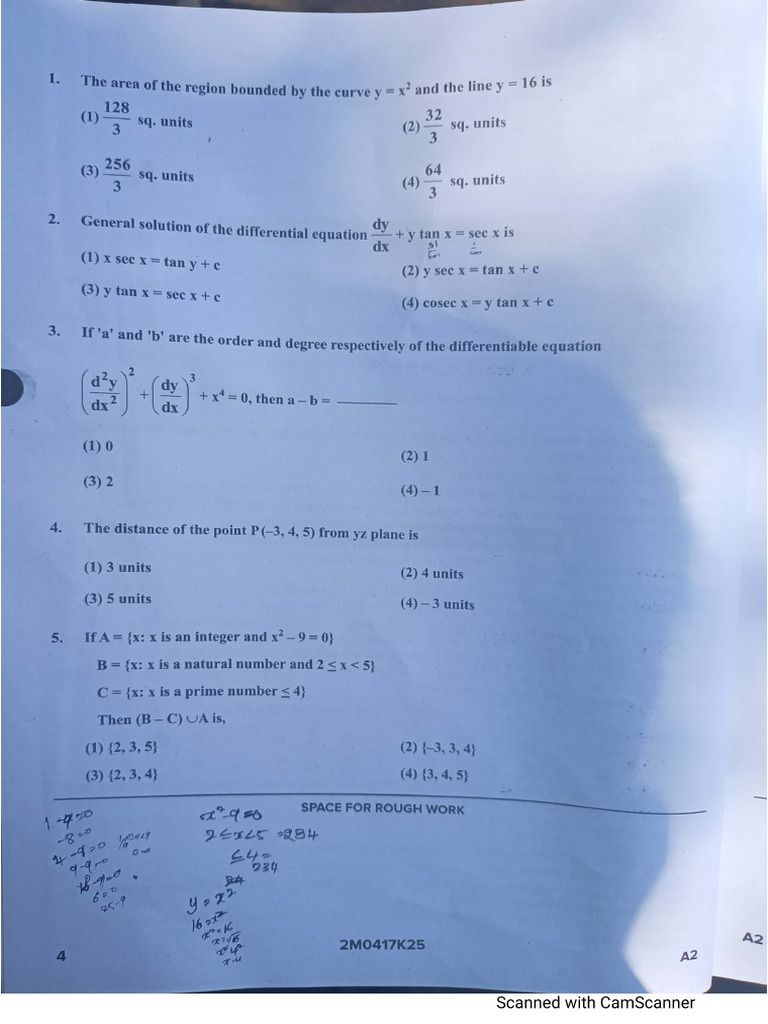 Maths Cet 2025 | PDF