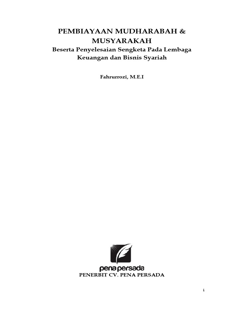 Revisi Layout Buku Mudharabah | PDF