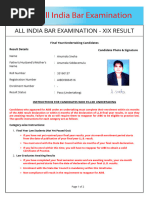 AIBE Eligibility Undertaking Form | PDF