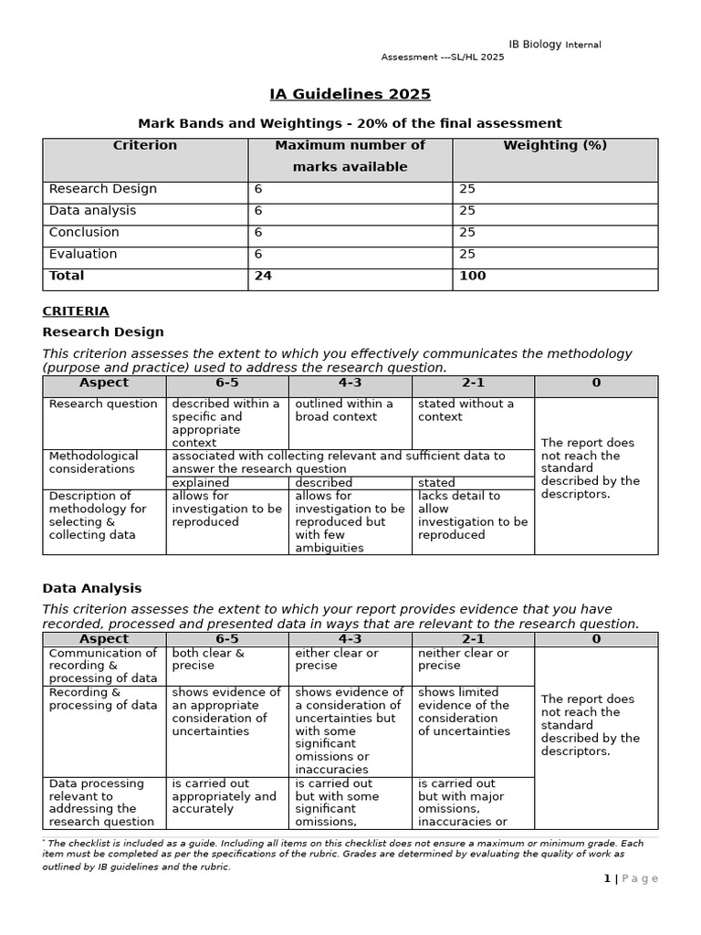 IA 2025 Guidelines | PDF | Methodology | Uncertainty