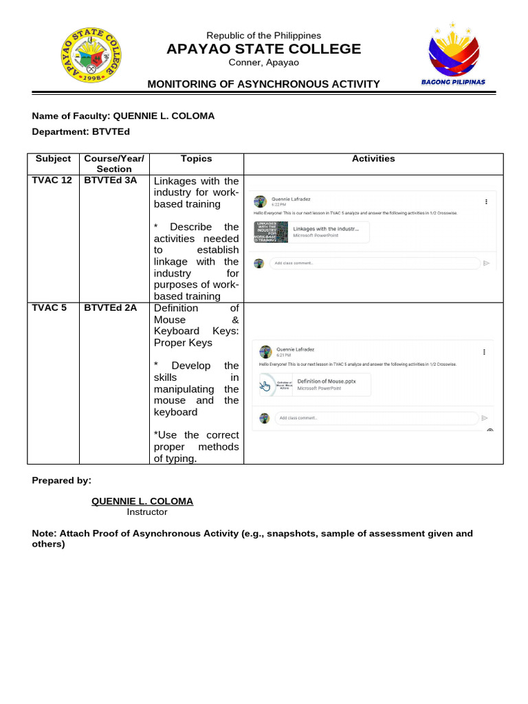 Asynchronous Activity Monitoring Guide | PDF