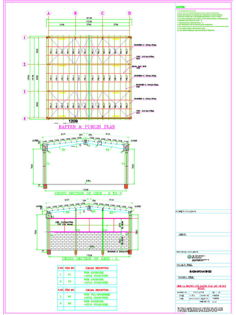 RAFTER &PURLIN PLAN DETAILS | PDF