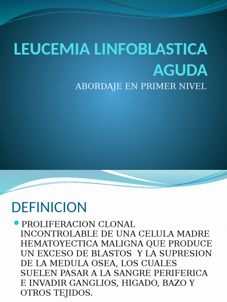 Leucemia Linfoblastica Aguda | PDF