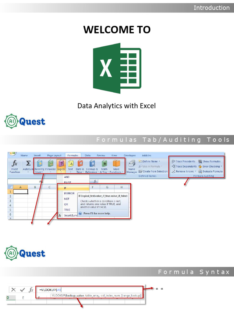 01.class 1+2 Excel Formulas | PDF | Precipitation | Keyboard Shortcut