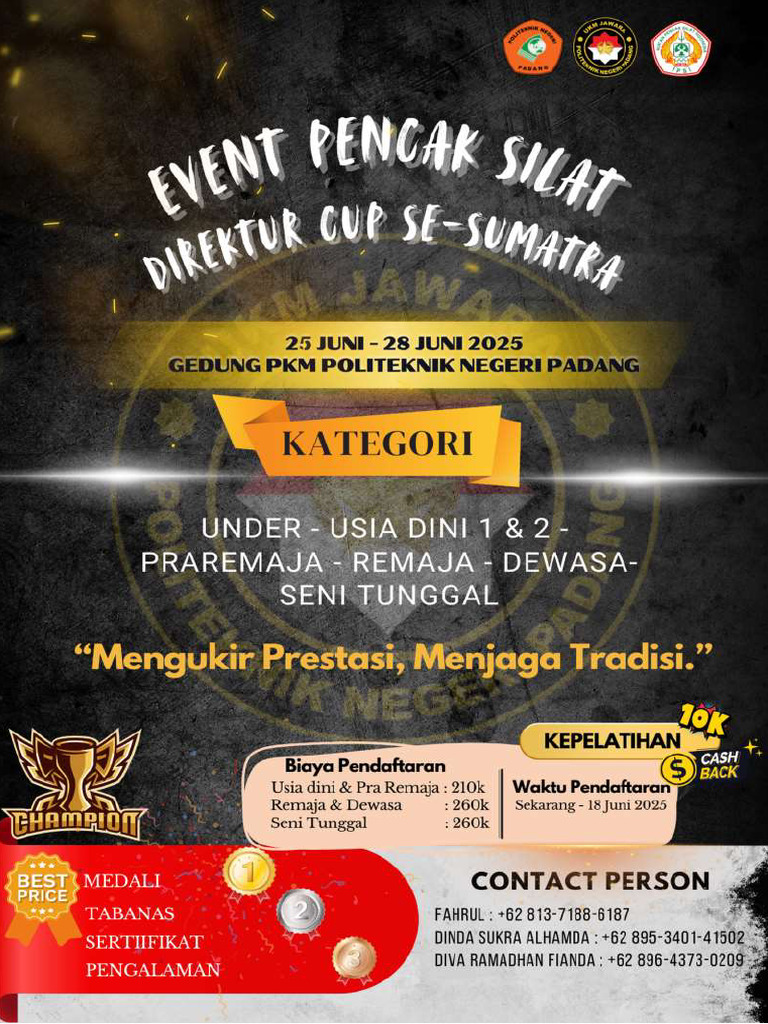Proposal Event Pencak Silat Direktur Cup 2025 1 | PDF