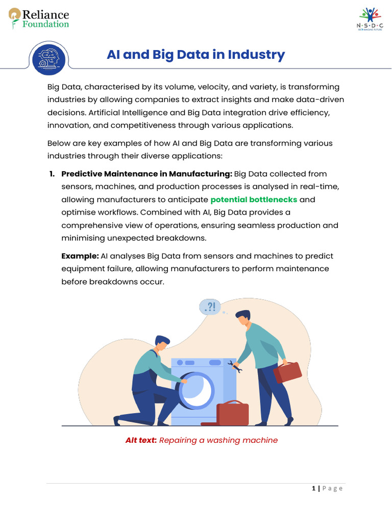 AI and Big Data in Industry | PDF | Artificial Intelligence ...