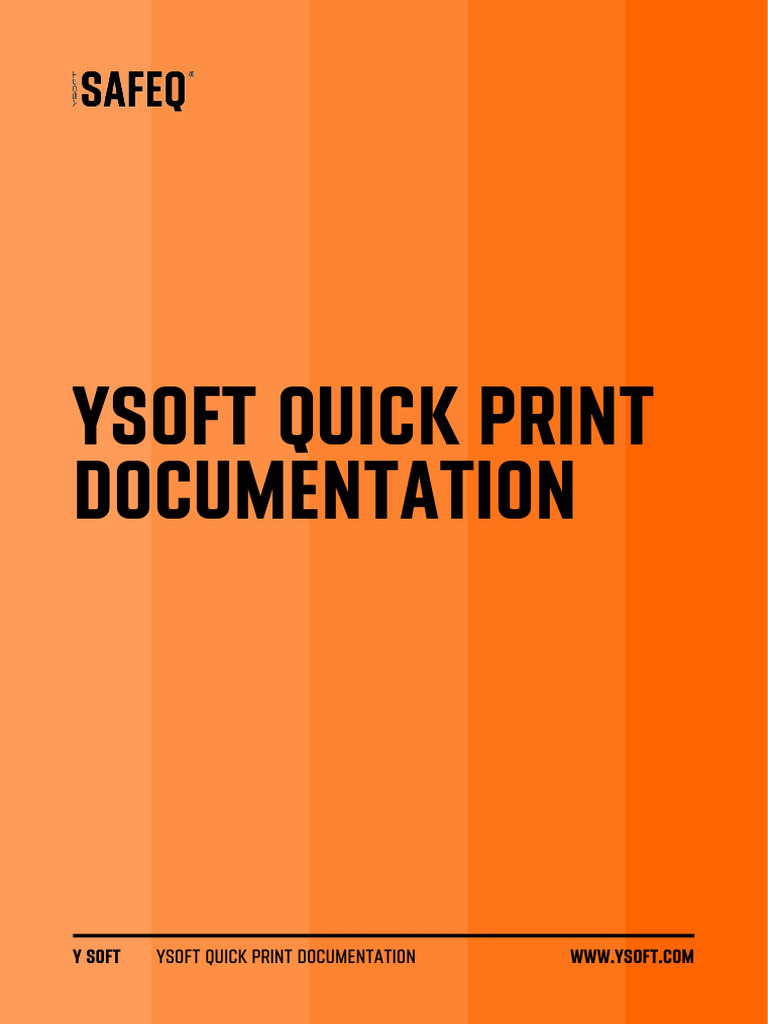 YSoft Quick Print User Guide | PDF | Computer File | 64 Bit Computing