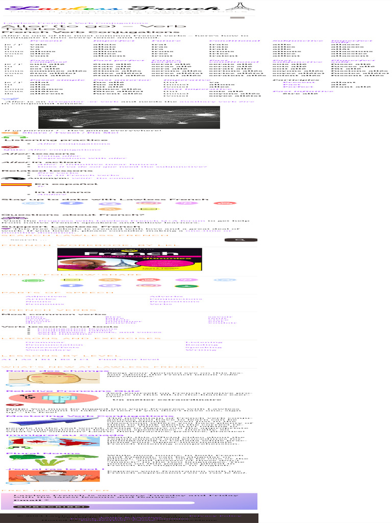 Aller - French Verb Conjugations - Lawless French Verb Tables | PDF ...